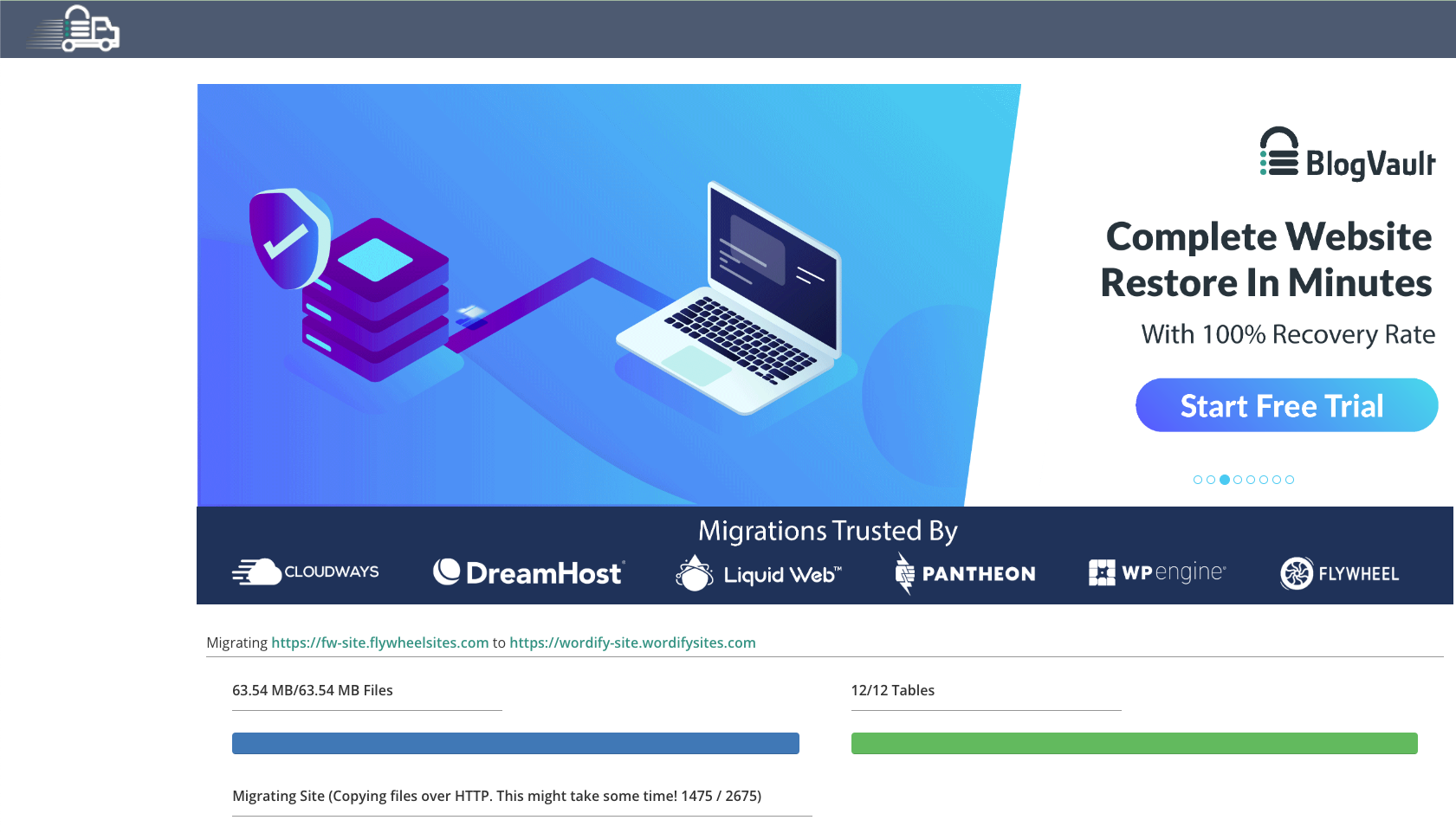 How to migrate WordPress from FlyWheel to Wordify - Wordify